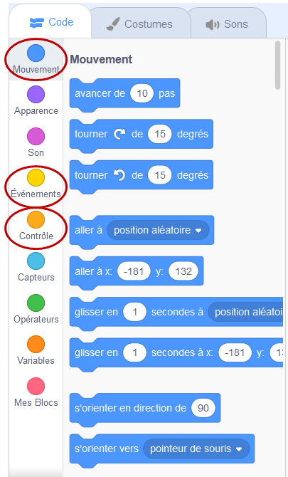 L'application ou la plate-forme Scratch