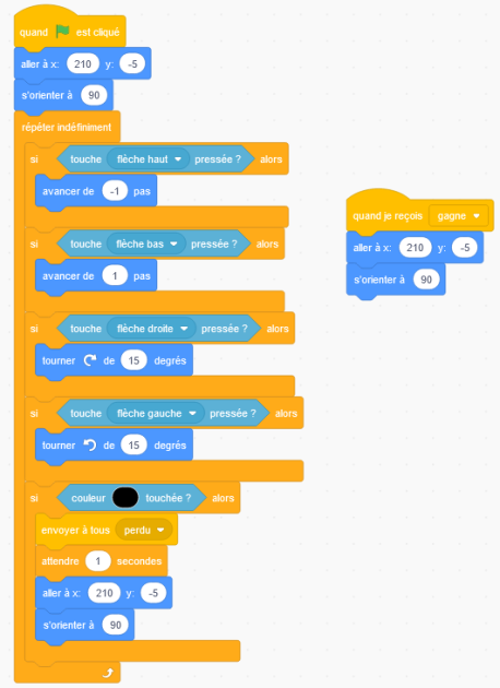 Jeux de labyrinthe avec Scratch3