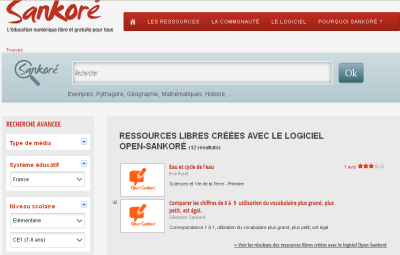 Ressources Sankoré [Usages du VPI - Premiers pas ]